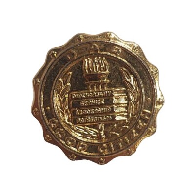 DAR Good Citizenship Award Lapel Pin Daughters American Revolution ...