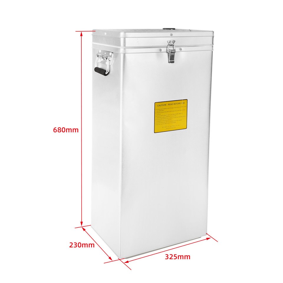 BAT-SAFE XXL Aluminum Box Fireproof Explosion-Proof Safety Battery for ...