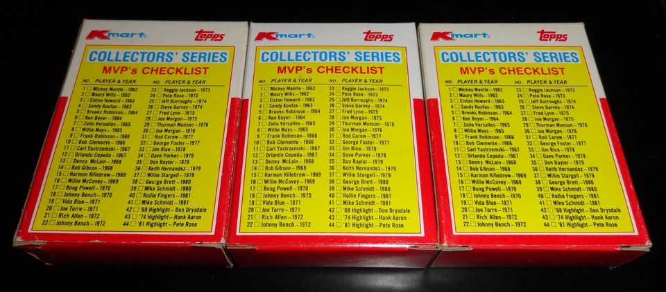 1982 Topps Kmart 20th Anniversary Baseball sets Mickey Mantle++ Lot of ...