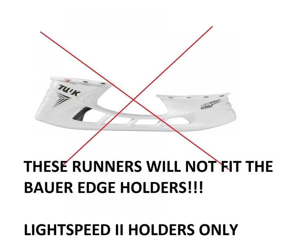Step Steel Blacksteel Bauer Lightspeed Skate Runners! Blades Holders ...