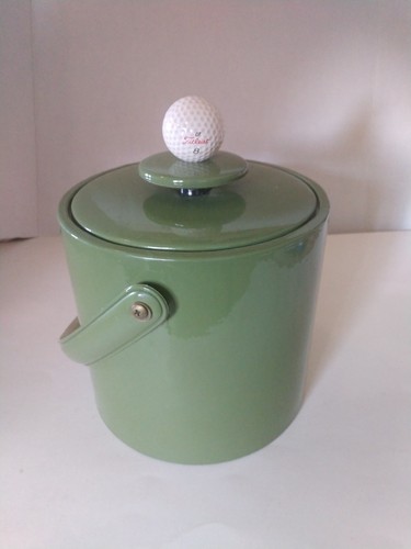 Vintage MCM Golf Green Ice bucket Titleist Ball Retro Bar Man Cave Pool Room | eBay