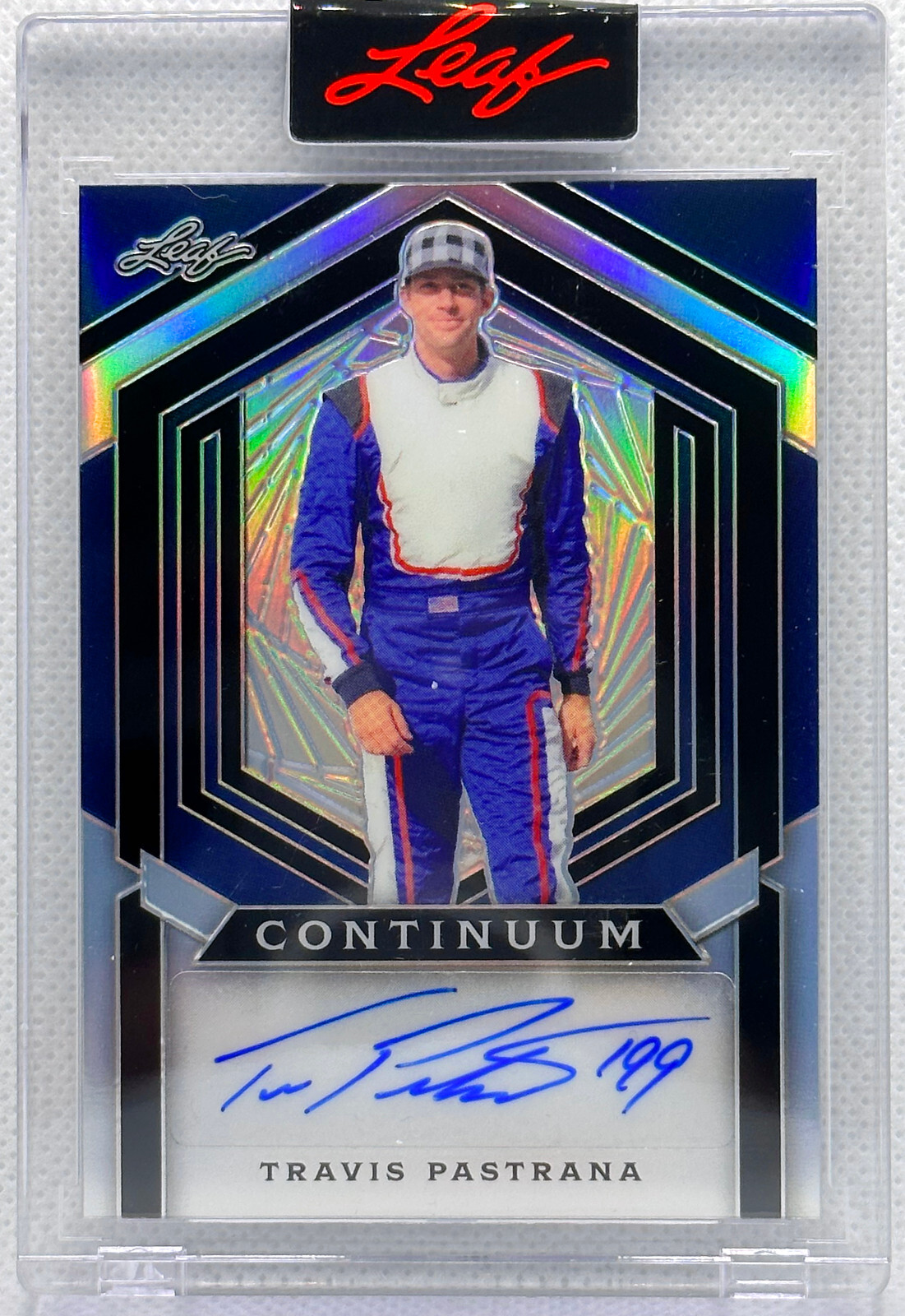 TRAVIS PASTRANA SIGNED 2023 LEAF METAL CONTINUUM X-GAMES MOTORSPORTS ...