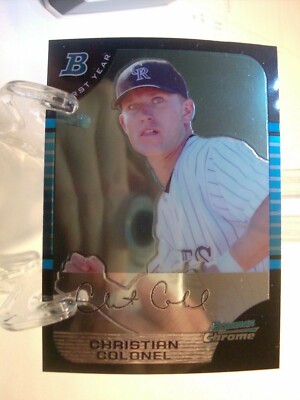 2005 Bowman Chrome Baseball Card #295 Christian Colonel FY, RC (87300 ...