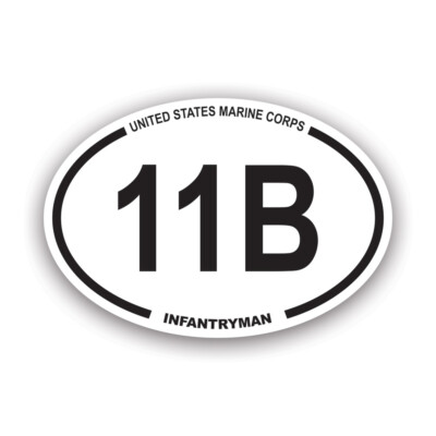 United States Army MOS 11B Infantryman Oval Sticker Decal ...