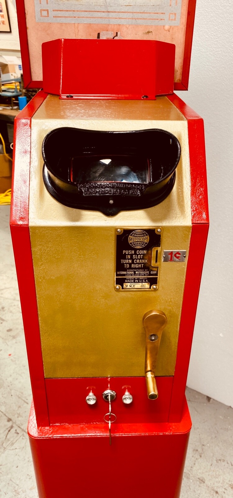 Mutoscope Nickelodeon Arcade Machine Circa Early 20th Century Restored ...