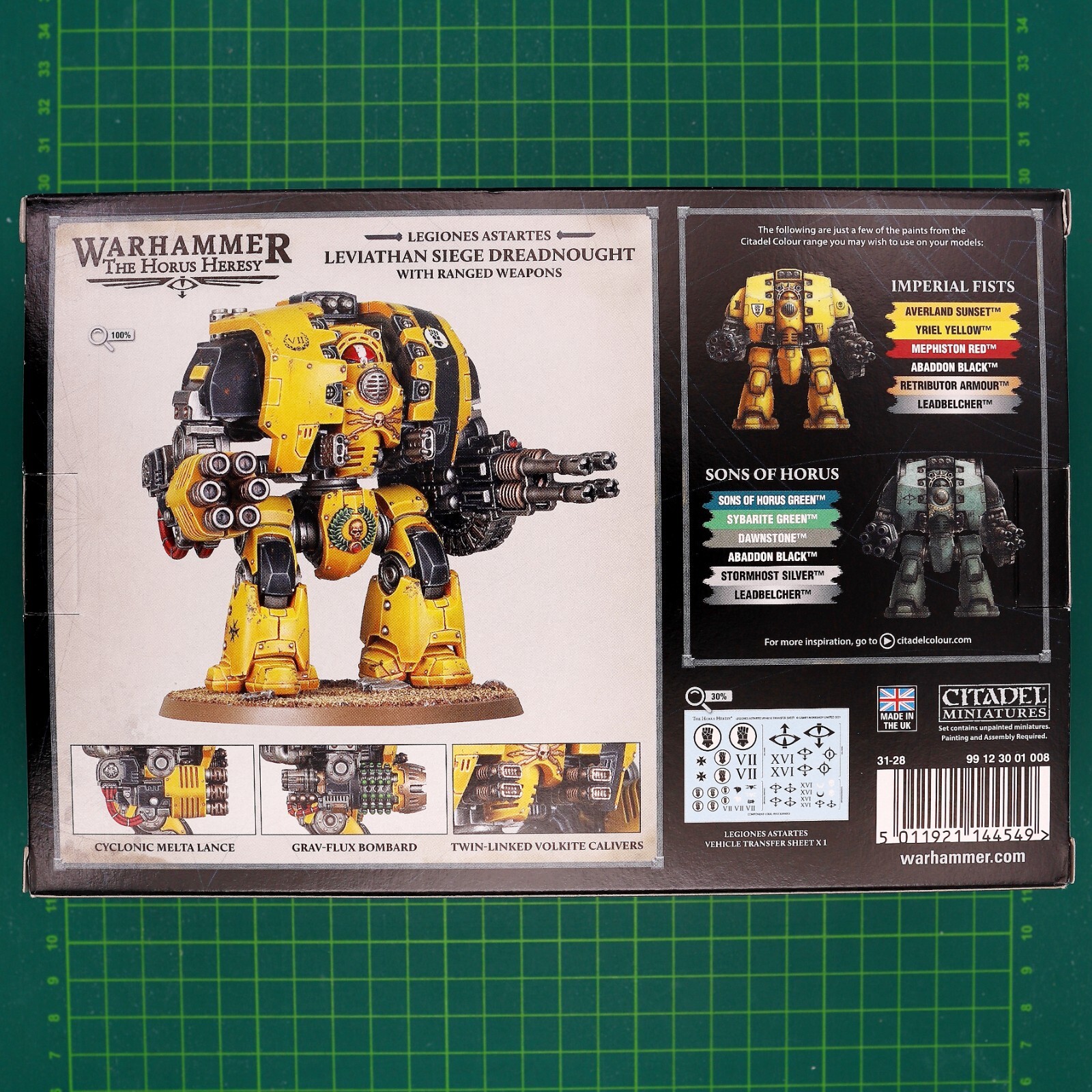 Leviathan Siege Dreadnought Ranged Weapons (31-28) Warhammer The Horus ...