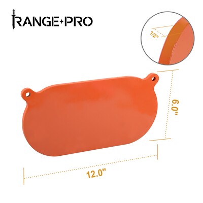 6" X 12" AR500 Steel Oval Target, 1/2" Thickness | eBay