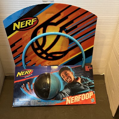NERF Sports Nerfoop Jump Shot Foam Ball, Hoop, Net, Backboard, Door ...