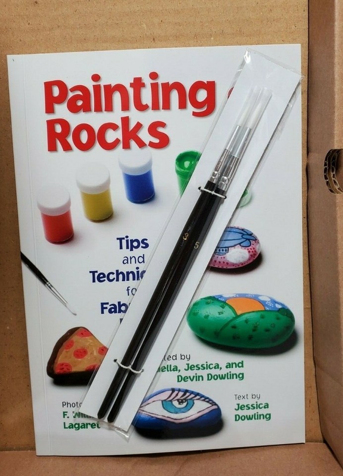Lot Two (2) NEW Rock Painting Book & Kit ANIMALS & More BY Mud Puddle ...