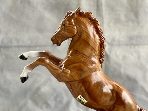 Breyer Vintage Woodgrain Fighting Stallion REPLICA Tenite Sticker CM ...