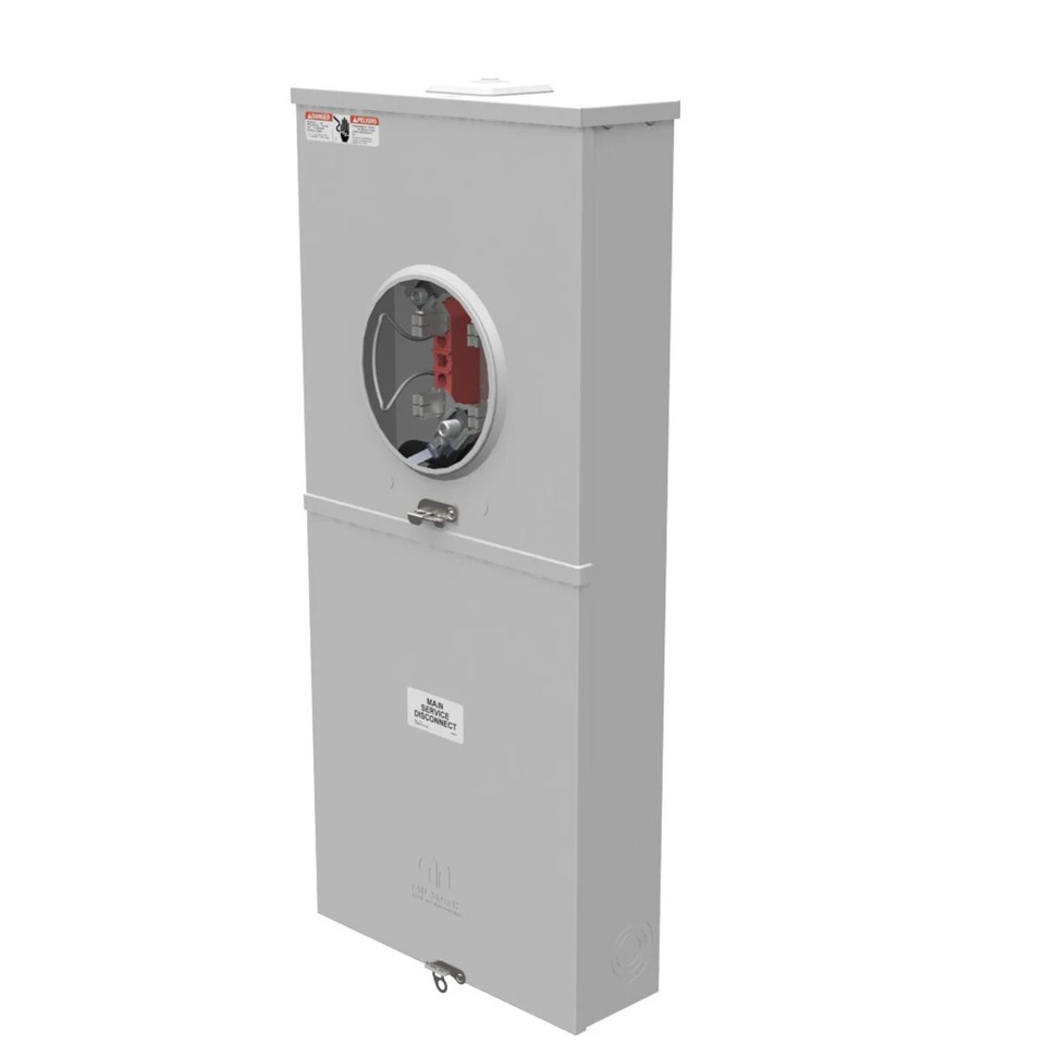 Milbank Ringless Meter Socket With Main & Load Center 240V 200A NEMA 3R ...