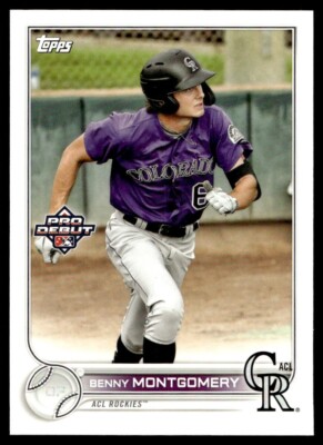 2022 Topps Pro Debut Benny Montgomery Rookie A59 ACL Rockies #PD-167 | eBay