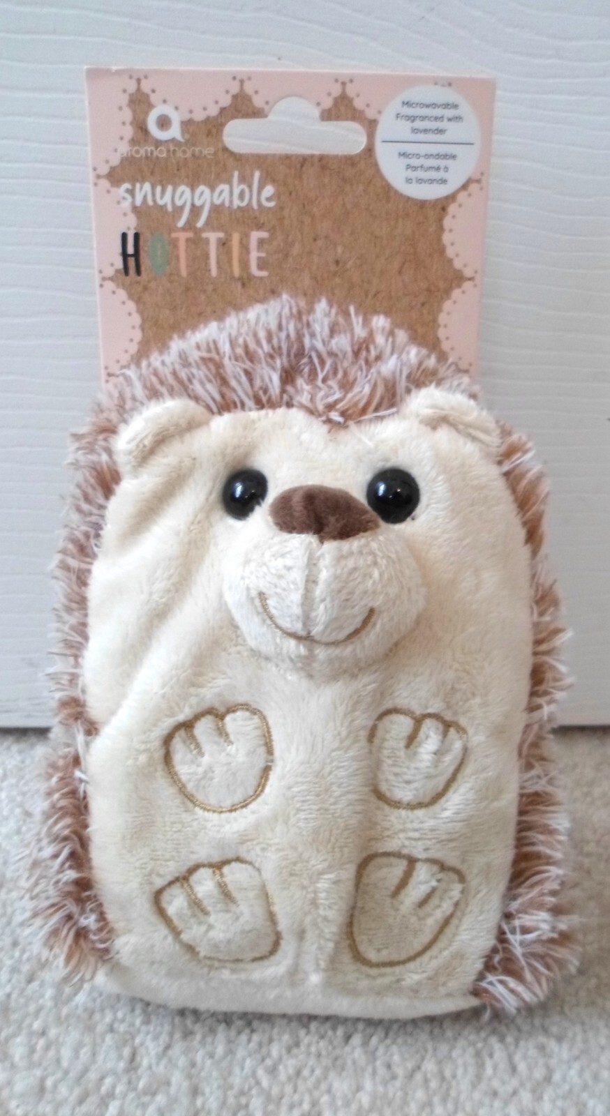 Snuggable Hottie Hedgehog Plush Microwavable Soother Heating Pad ...