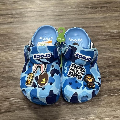 Bape x Crocs A Bathing Ape ABC Camo Blue 2025 (Men's US 10) | eBay