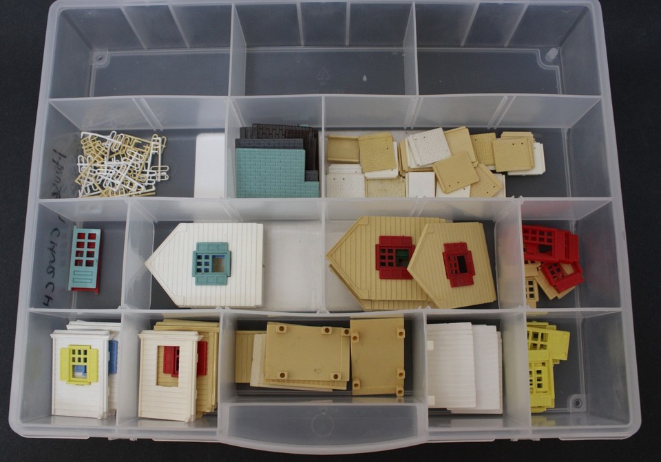 Plasticville MH-2 Etc O New England Ranch House Dealer Parts & Boxes ...