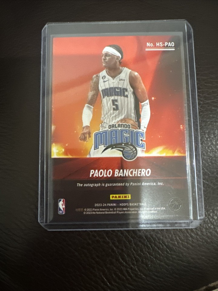 2023-24 Panini NBA Hoops - Hot Signatures #HS-PAO Paolo Banchero Halo ...