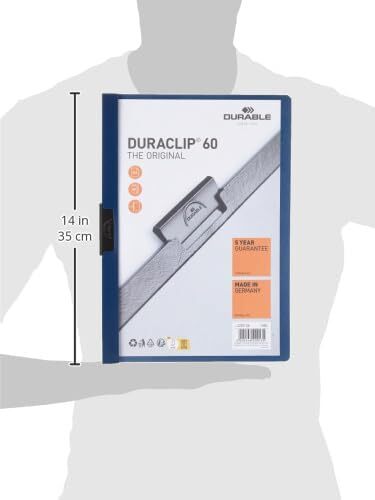 DURACLIP 60 A4 Clip Folder Holds Up-to 60 Sheets of A4 Paper Robust ...
