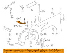 Buick GM OEM 14-15 Lacrosse-fender Front Bracket Left 9056531 for sale ...