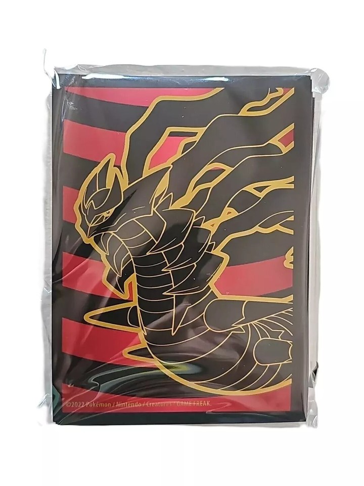 Giratina Card Sleeves Red Black Gold Pokemon Protector for Cards & Deck ...