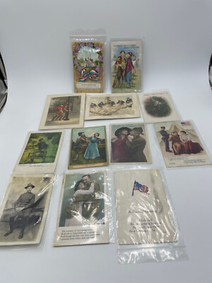 Lot of 12 Vintage Postcards Military World War 1 WWI 1908-1918 Posted ...