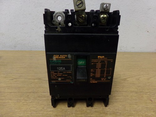 Fuji EA203B 125A 3-Pole Auto Circuit Breaker *FREE SHIPPING* | eBay