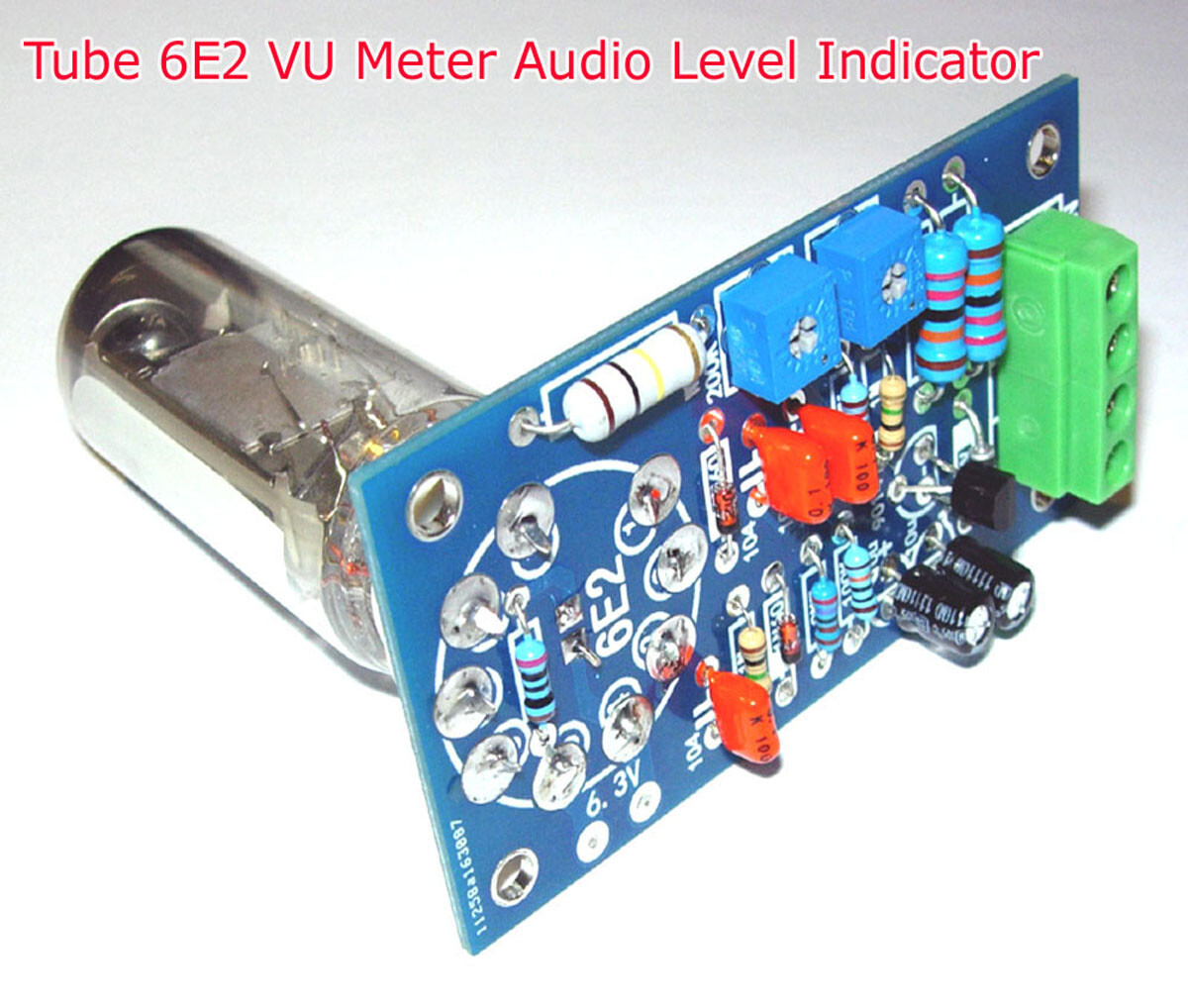 Magic Eye Tube 6E2 VU Meter Audio Level Indicator for amp signal ...