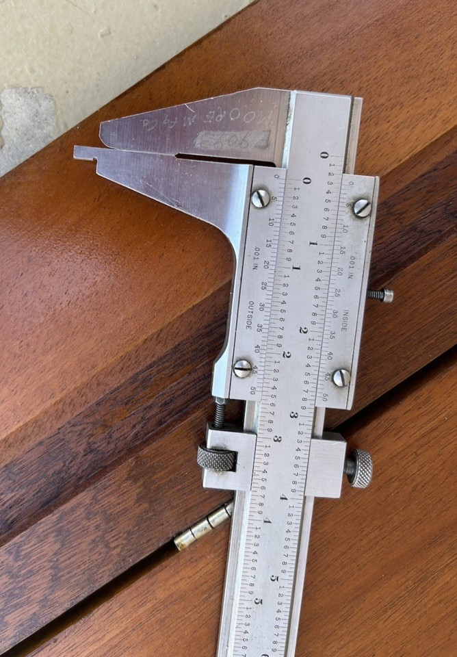 STARRETT No 123 0-24" MASTER VERNIER CALIPER Master Bar Inside Outside ...
