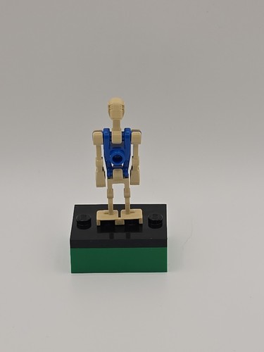 Lego Minifigure Battle Droid Pilot Blue Torso W/Tan Insignia, Angled ...