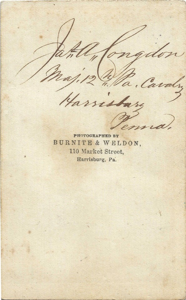 Civil War signed CDV BVT General James A. Congdon 12th Pennsylvania ...