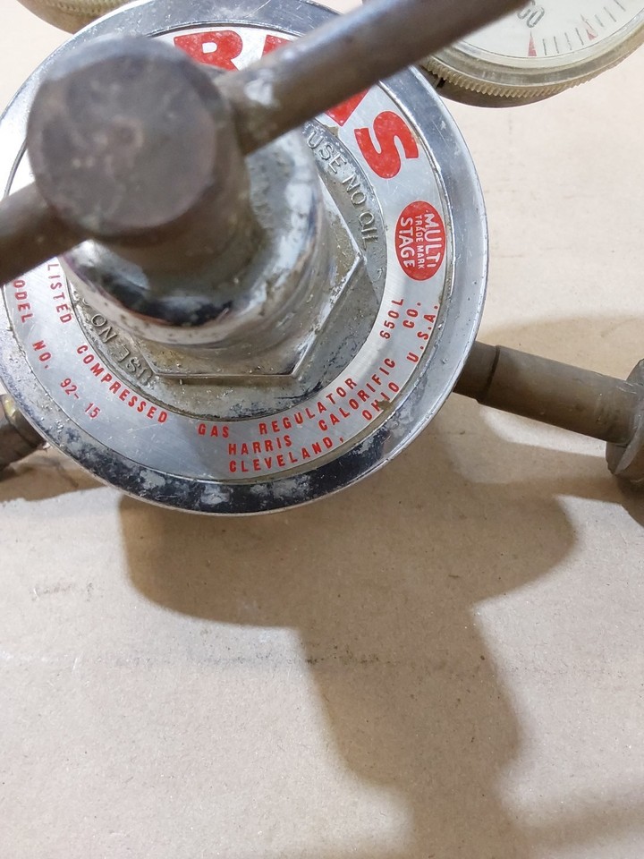 HARRIS, 92-15, Compressed Gas Regulator 650 L/UL Listed/Multi Stage ...