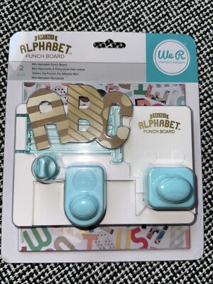 Alphabet Punch Board We R Memory Keepers Mini Alphabet Punch Board ...