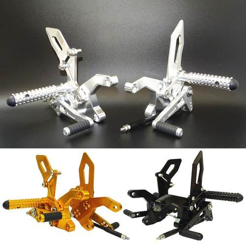 CNC Adjustable Rearset Footrests Foot Pegs Fit 2017-2018 KAWASAKI Z900 ...