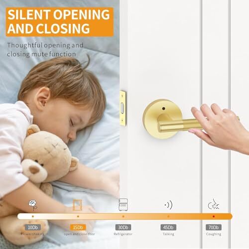 3 Pack Brushed Gold Interior Privacy knurled Door Handles, Heavy Duty Interio... | eBay