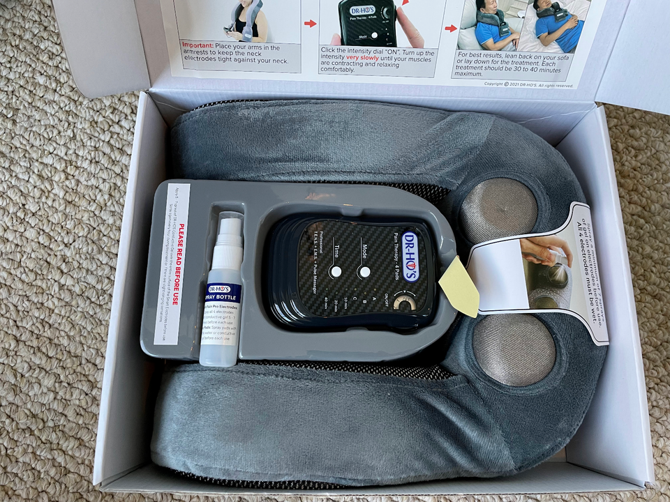 Dr Ho's Neck Pain Pro, TENS / EMS / AMP therapy. Foot and Body pads ...