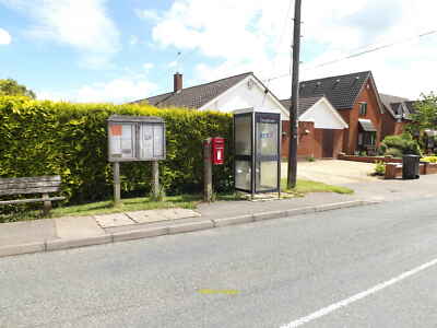 Photo 6x4 Fiske Plightle Postbox, Telephone Box & Notice Board Offton ...