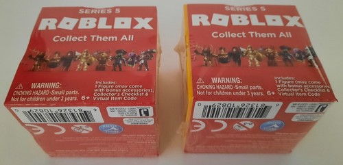 (2) ROBLOX Action Series 5 Red Gold Yellow Blind Box Mystery Figure ...