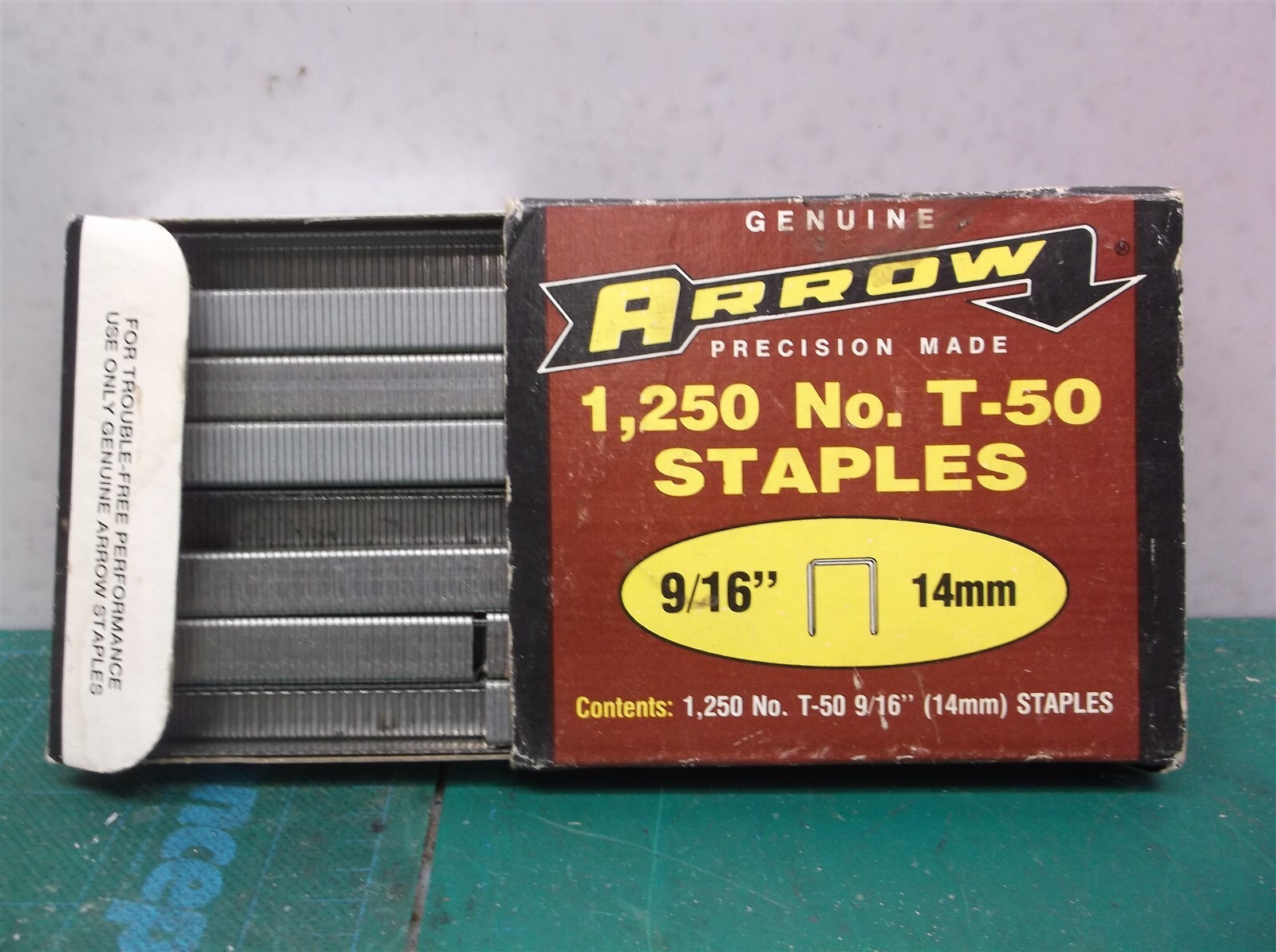 Arrow Precision Made 1,250 T50 Staples Size 9/16 14mm USA less than ...