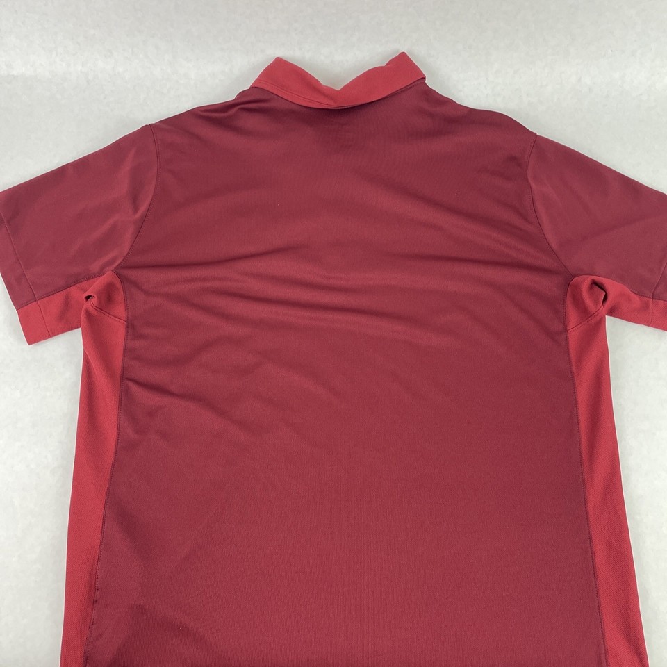 Nike Stanford Cardinal Dri Fit Polo Shirt Men's Size XL 2-Tone Red ...