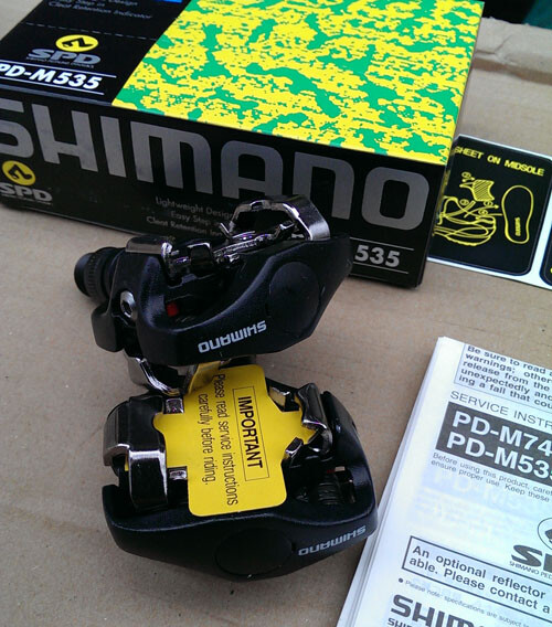 Shimano PD-M535 SPD-Clickpedale, inkl. Cleats, schwarz, NEU, NOS, Retro ...