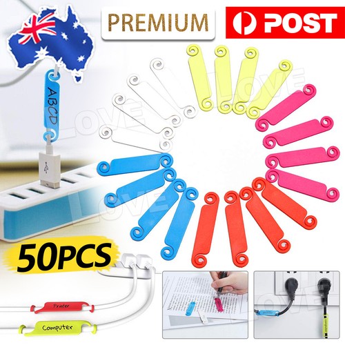 50pcs Fiber Cable Tags Labels Cord Sticker For USB Computer Phone ...