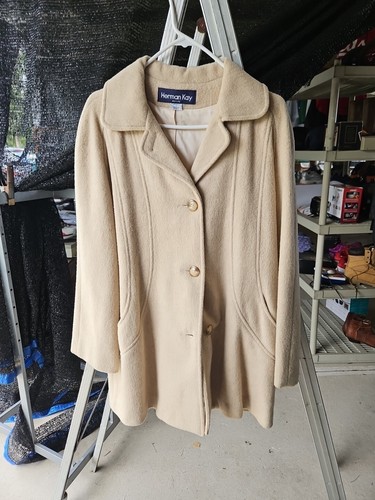Vintage HERMAN KAY Coat Women's Size 8 Petite Wool | eBay