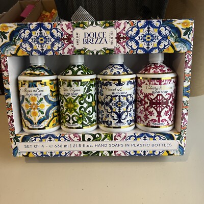 Home & Body Dolce Brezza Hand Soaps - Set Of 4 (Cherry, Lavender, Olive ...