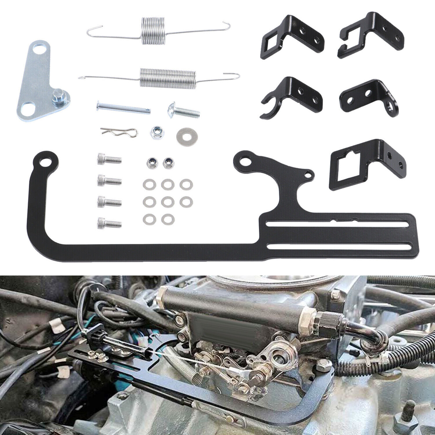 Cable Bracket Mount Kit Fuel Injection Throttle Body Holley Sniper ...