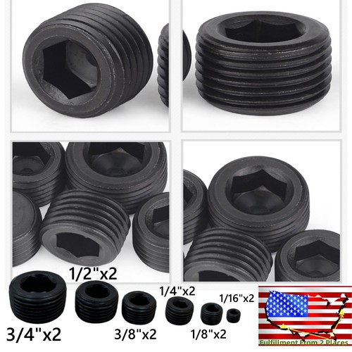 NPT Pipe Plug Assortment Kit 6 Sizes Plugs Set 12pcs USA | eBay