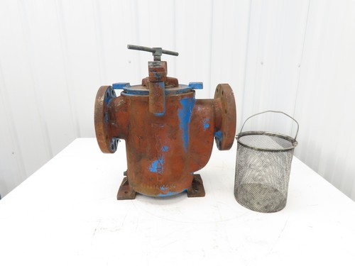 Hayward Model 72 Simplex 4" Inline Basket Strainer Cast Iron 200 PSI ...