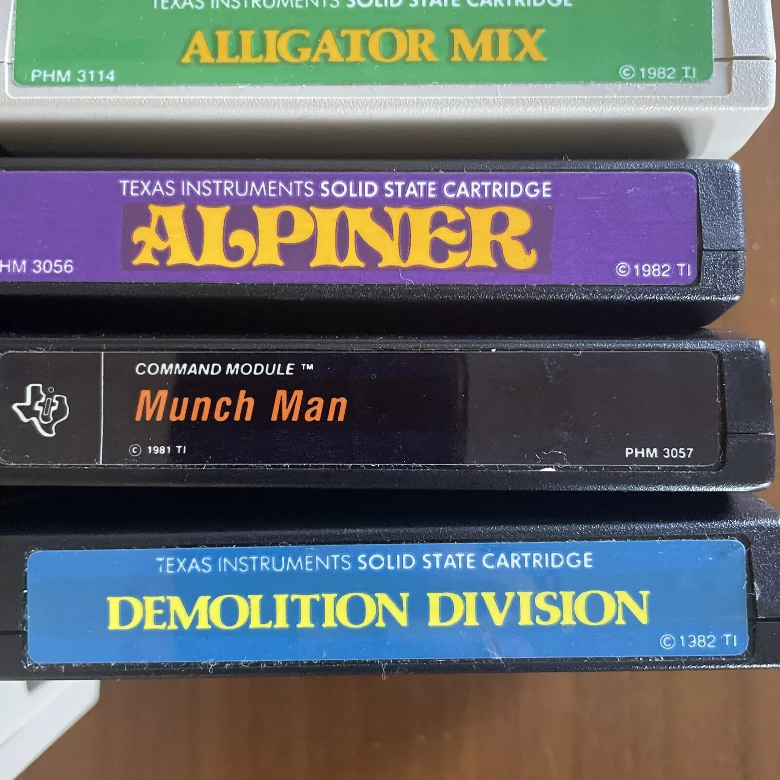 VTG Texas Instruments Computer TI-99/4a Game Lot Of 11 Alpiner Reading ...