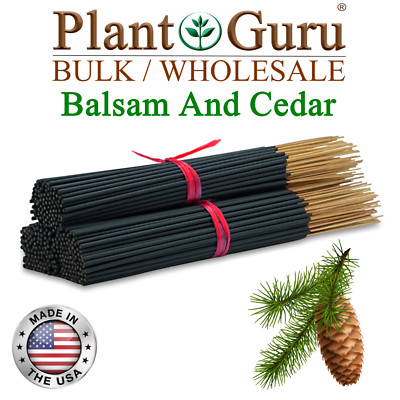 BALSAM AND CEDAR Incense Sticks 11" Bulk Pack Wholesale Hand Dipped Lot ...