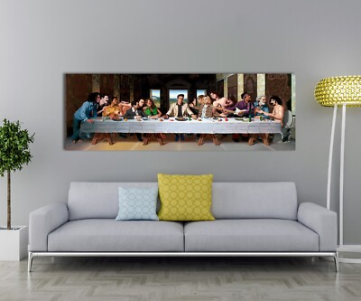 Elvis Presley Wall Art, Rockstar Last Supper Wall Art Canvas, Singers ...