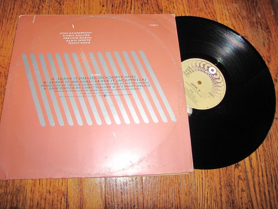 YES - LEAVE IT - ATCO RECORDS 12" SINGLE MIXES | eBay