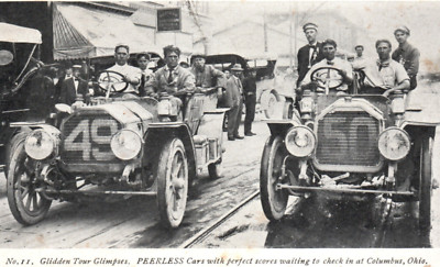 Automobile Race Columbus Ohio Glidden Tour Peerless Cars Postcard | eBay